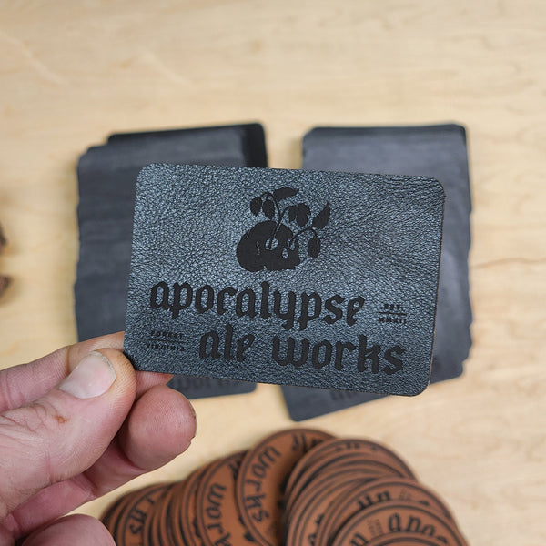 Custom Laser Engraved Leather or Acrylic Patches - Wholesale Packages ...